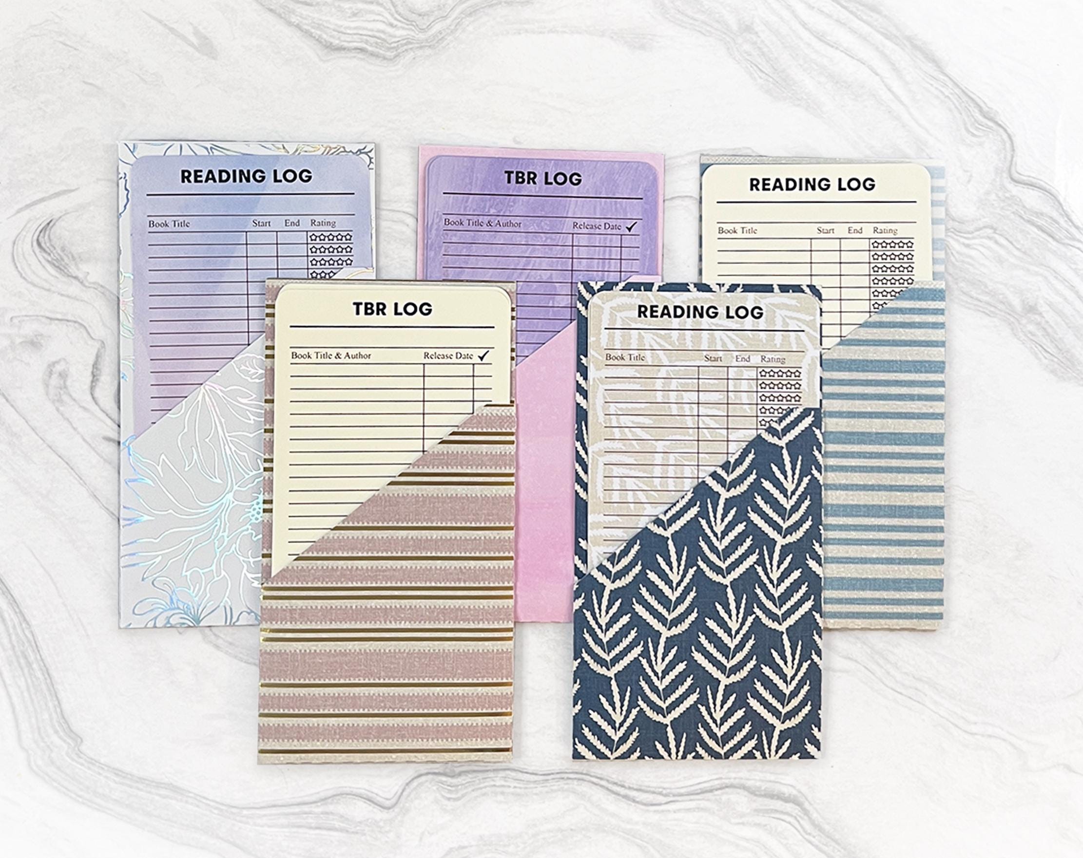 Reading Log Bookmark SVG, TBR Log, Printable Bookmark, Library Card ...