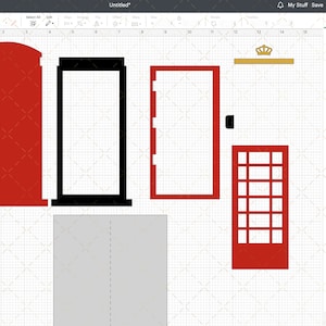 Rote Telefon Stand Geburtstagskarte svg, K6 Cut File, London Phone ...