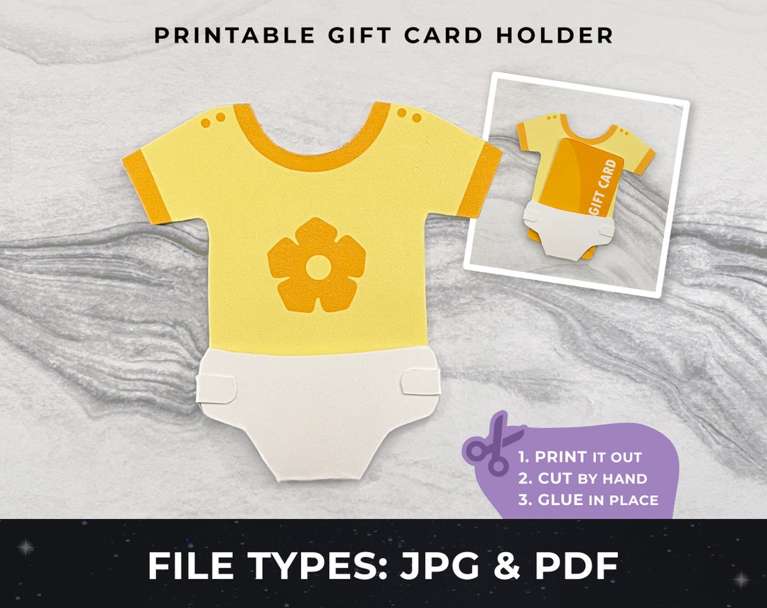Printable Baby Shower Gift Card Holder Printable Baby Shower - Etsy