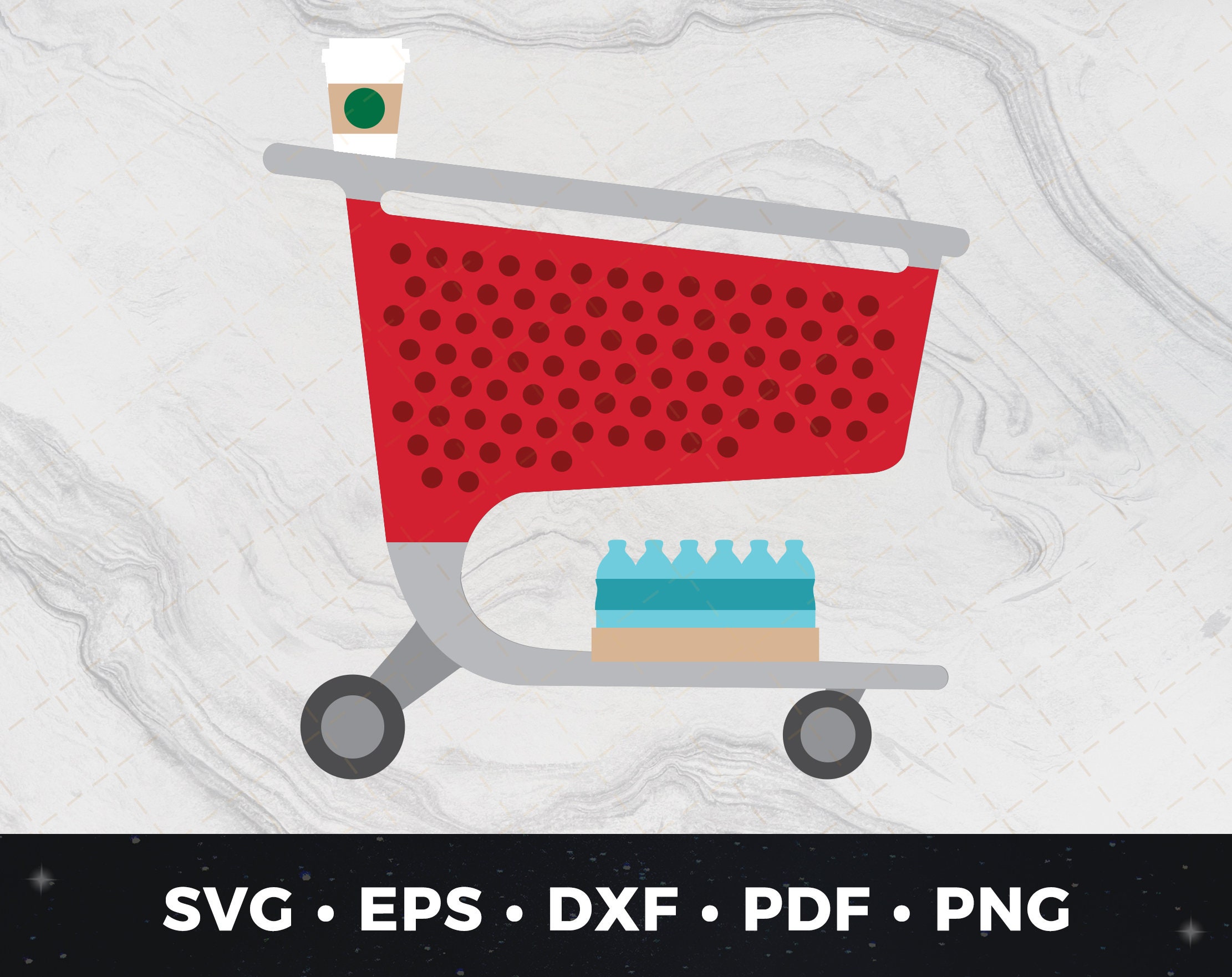 Target Svg, Shopping Cart Png, Red Shopping Cart Svg, Sips and Trips ...