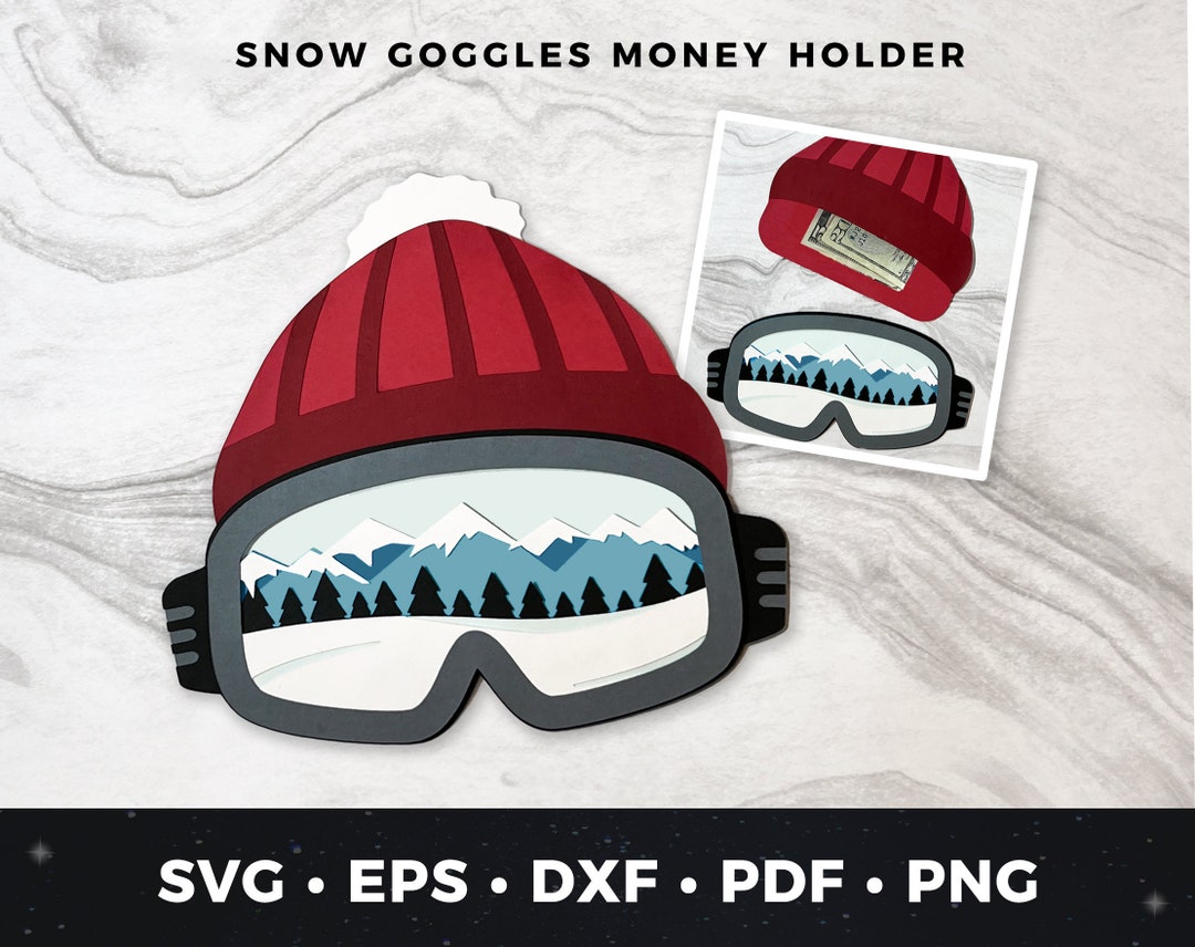 Skiing Money Holder Svg, Snowboarding Money Holder Svg, Ski Mountain ...