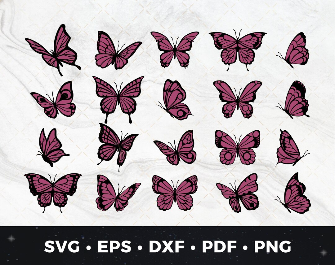 Butterfly SVG, Butterfly Bundle SVG Files, Butterfly SVG Layered ...