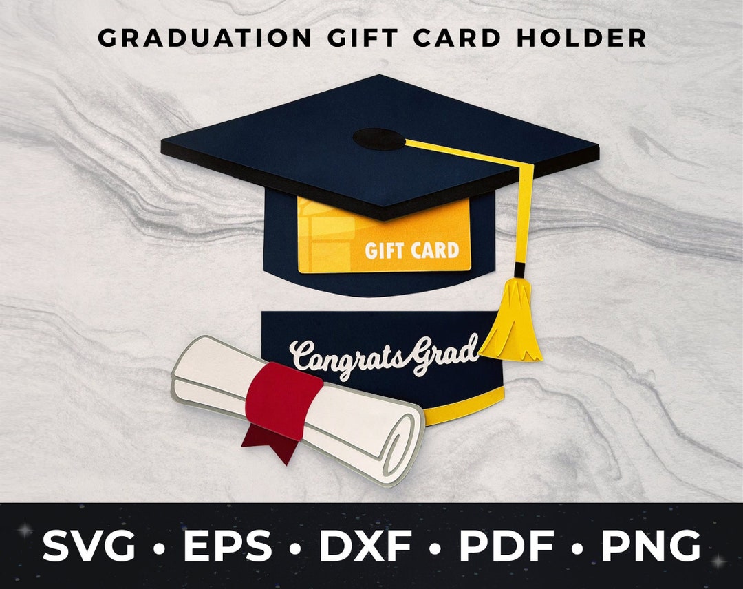 Graduation Cap Gift Card Holder DIY Graduation Card Grad Cap - Etsy