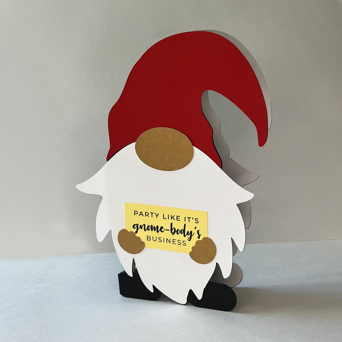 Gnome Card Template Gnome Birthday Card Birthday Birthday - Etsy