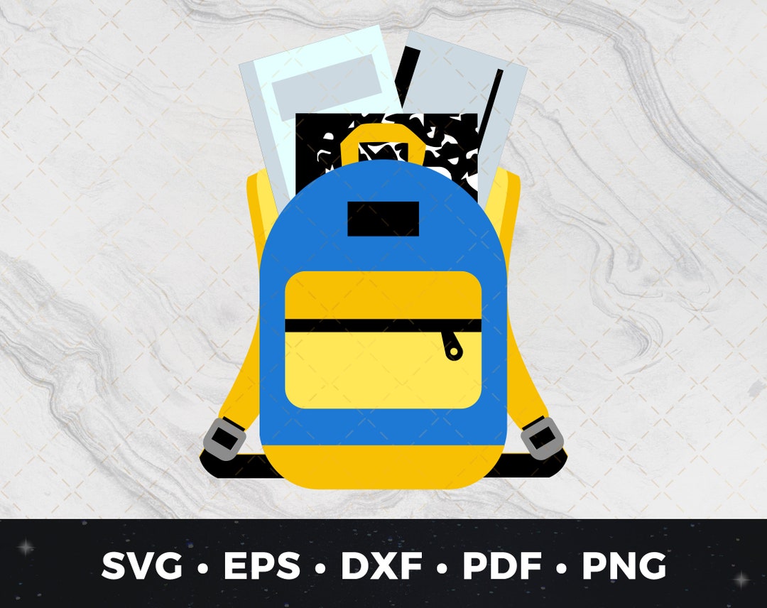 Backpack Svg, Back to School Svg, Backpack Clip Art, Backpack Cut File ...