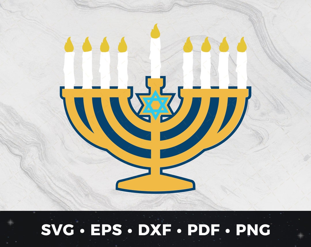 Menorah Svg, Menorah Png, Menorah Cut File, Menorah Graphic, Hanukkah ...