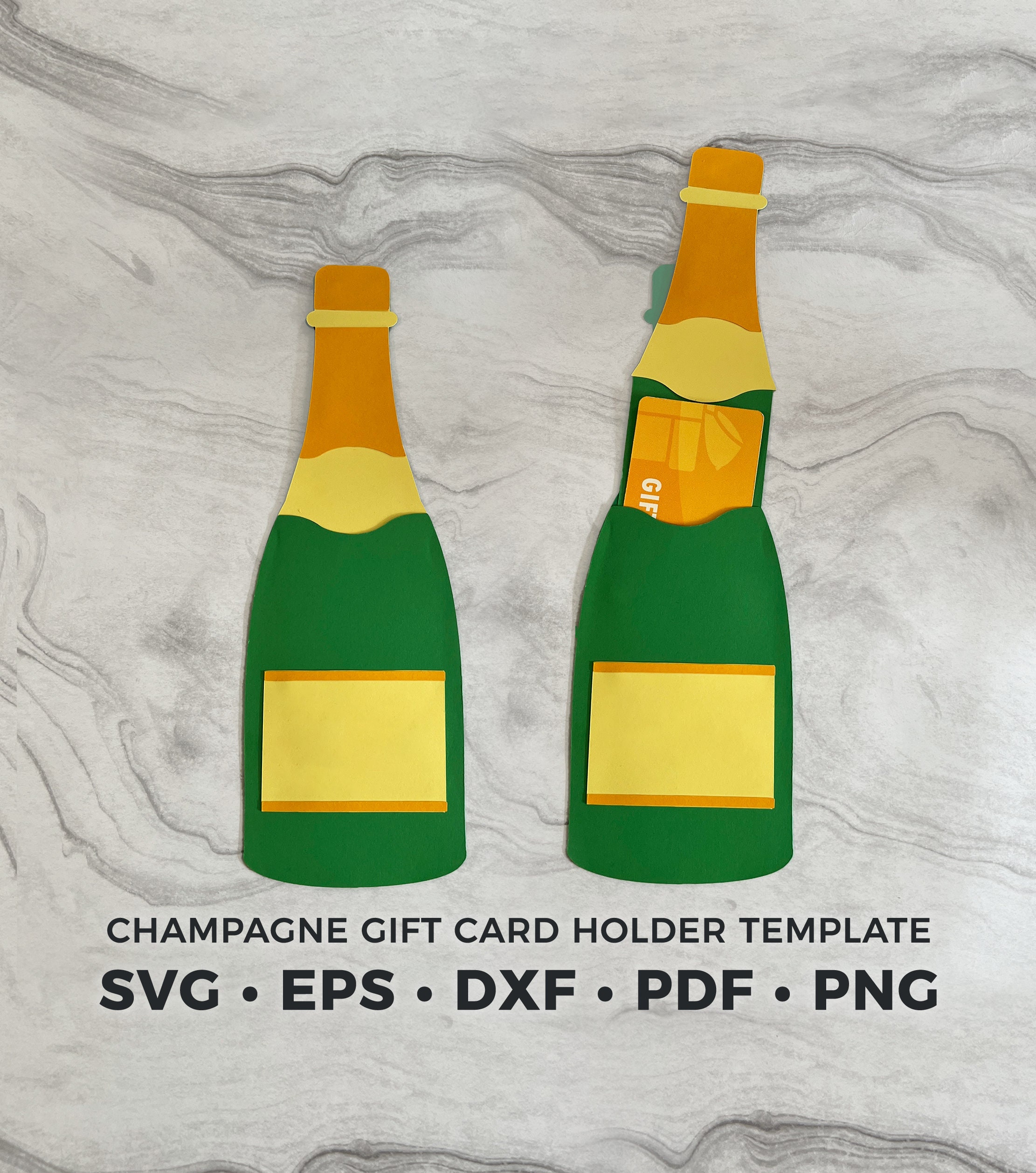 Champagne Gift Card Holder Svg Champagne Svg Champagne - Etsy Canada