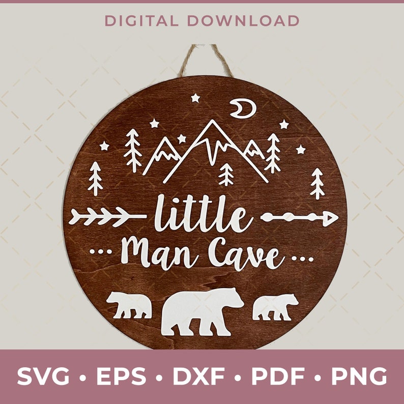 Little Man Cave Svg Nursery Sign Vector Little Man Cave - Etsy