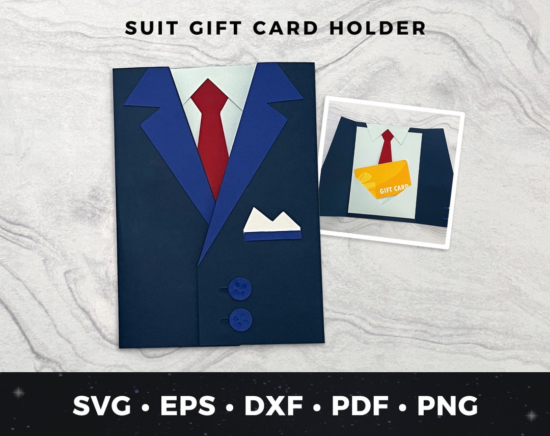 Father's Day Gift Card Holder Svg, Suit Card Svg, Suit Svg, Boss Gift ...