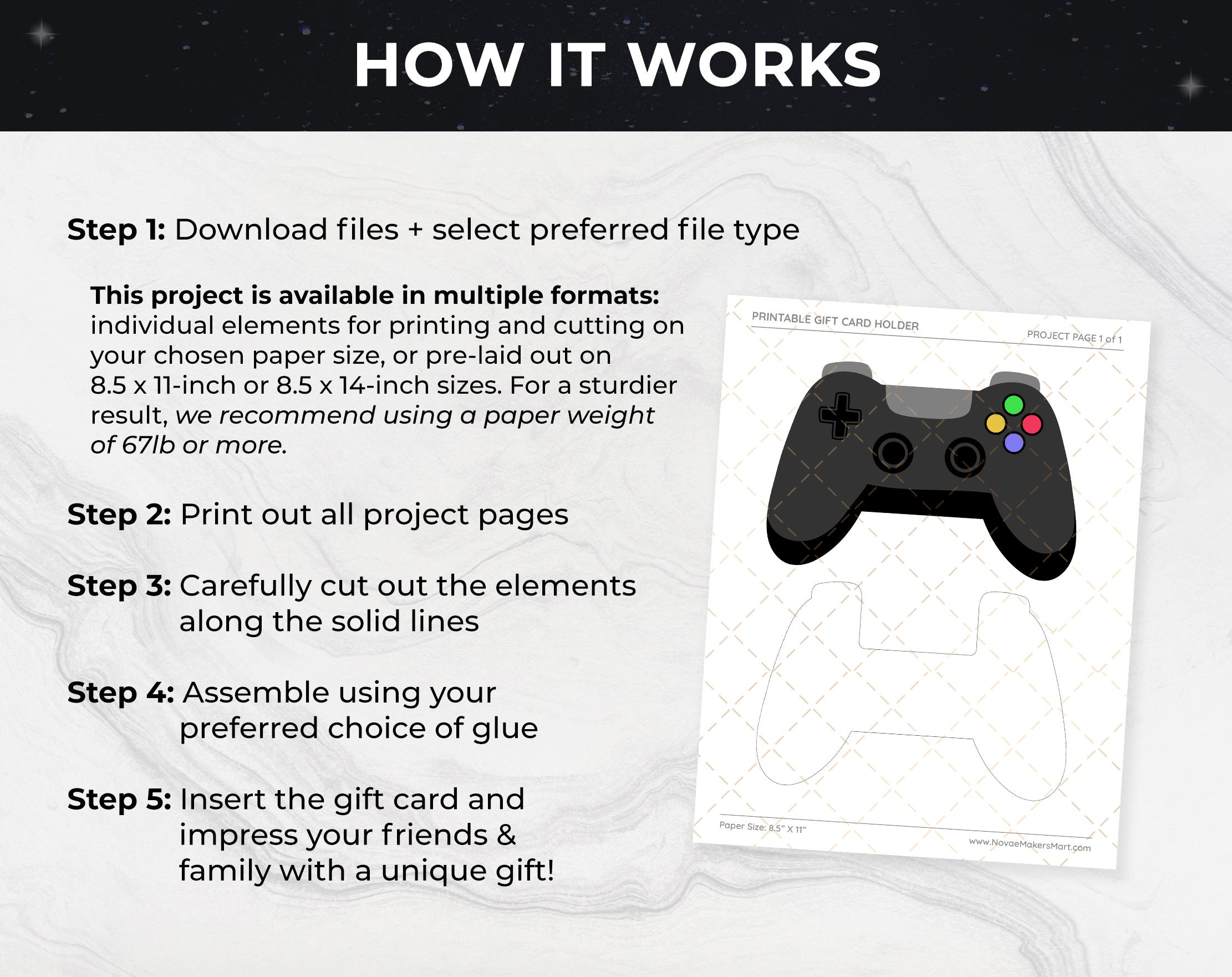 Printable Video Game Gift Card Holder Svg, DIY Video Game Card, Video ...