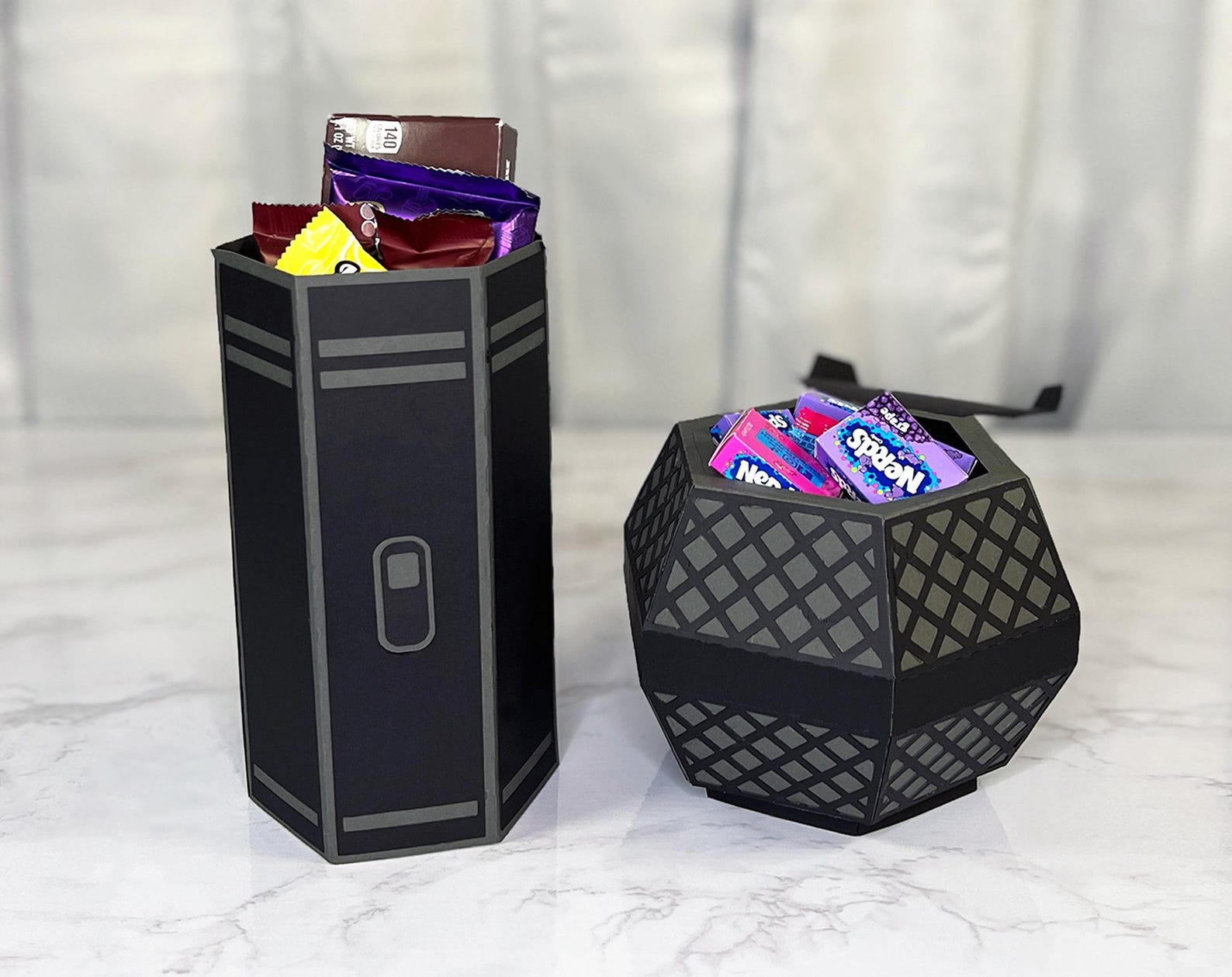 Microphone Gift Box SVG, 3D Music Favor Box Template, DIY Singer Gift ...