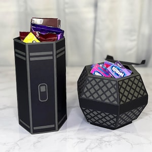 Microphone Gift Box SVG, 3D Music Favor Box Template, DIY Singer Gift ...