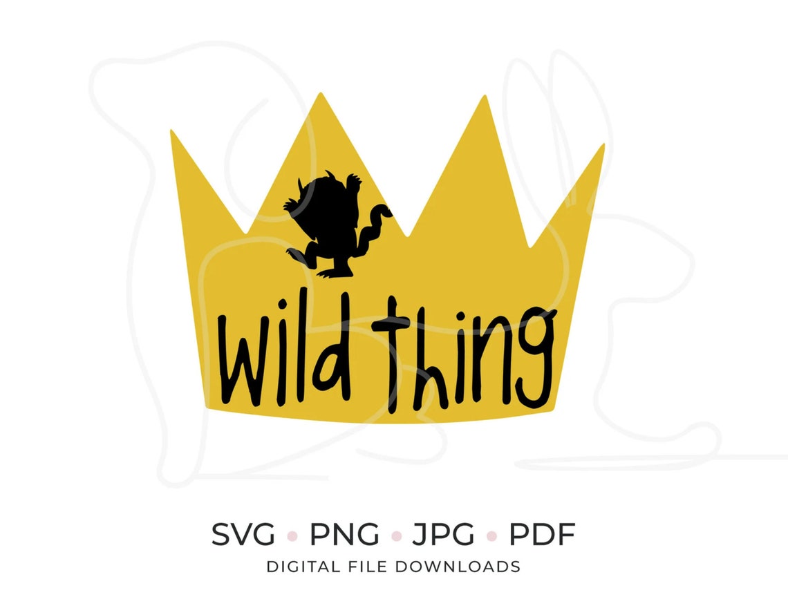 Wild Thing Vector Raising Wild Things Where the Wild Things - Etsy