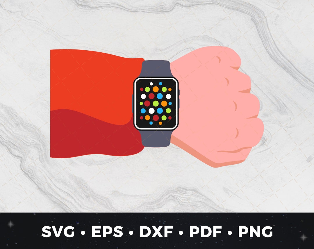 Smartwatch Svg, Smart Watch Cut File, Apple Watch, Digital Watch Print ...