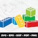 DIY Building Brick's Party Favor Svg, Kids Favor, Brick Birthday ...