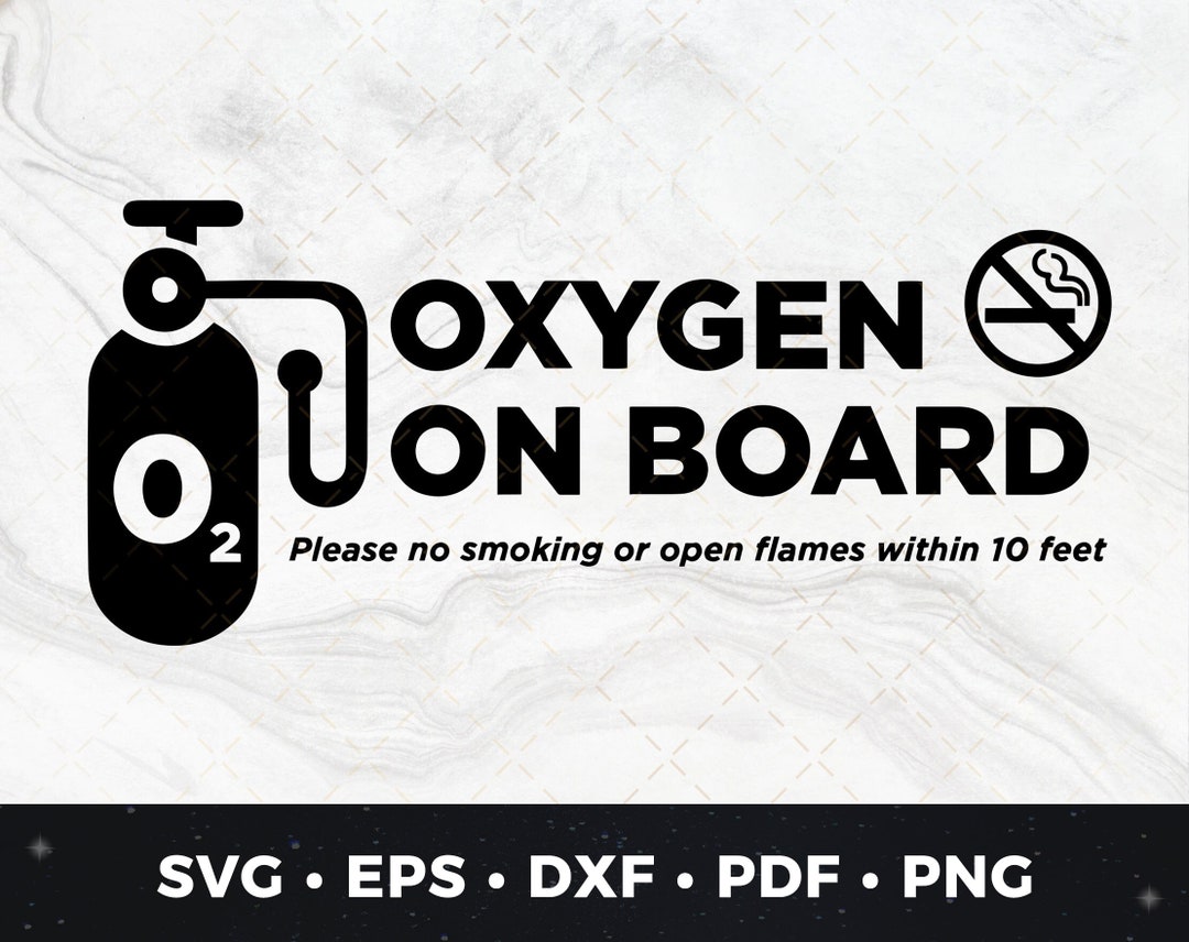 Oxygen Car Decal Sticker Svg, Oxygen Bumper Sticker Svg, Oxygen Door ...