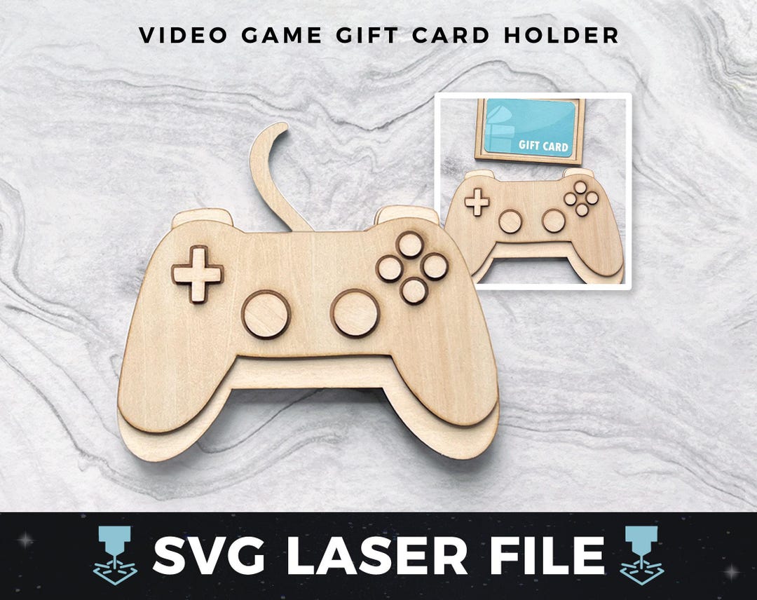 Video Game Controller Giftcard Holder, Video Game Gift Card, Gamer ...