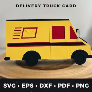 Delivery Truck Card Template, Delivery Driver Gift, Delivery Cut File ...
