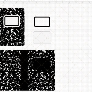 Composition Notebook Svg, Composition Notebook Cut File, Composition ...