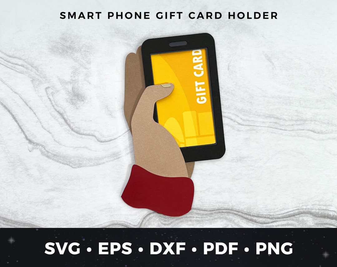 Smart Phone Gift Card Holder Svg, Smart Phone Birthday Gift Svg, Cell ...