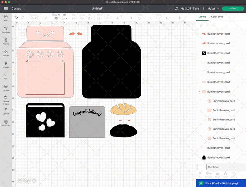 Bun in Oven Card Template, New Baby Card, Baby Card Download, DIY Bun ...
