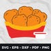 Chicken Nugget SVG, Chicken Cut File, Chicken Strips PDF, Chicken ...