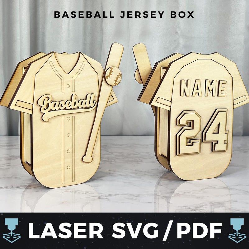 Jersey Box Laser Svg - Etsy