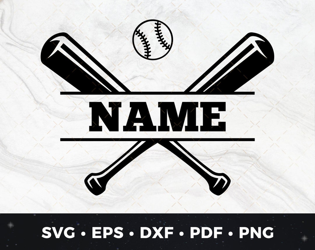 Baseball Name Svg Png Pdf Eps, Softball Sayings, Baseball Print File ...