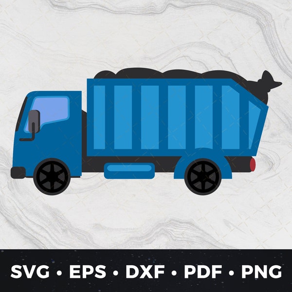 Garbage Truck Svg - Etsy