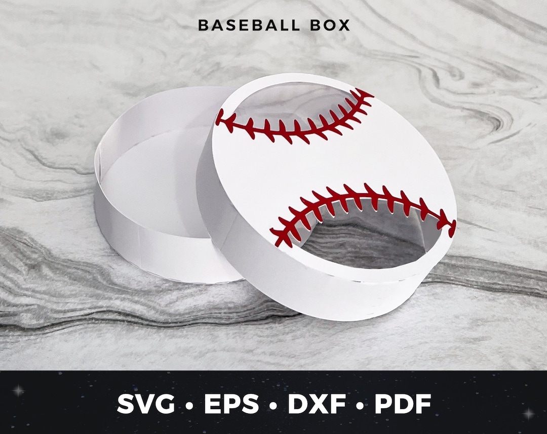Baseball Favor Box Svg, Baseball Box Cut File, Baseball Coach Gift ...
