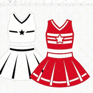 Cheer Uniform Svg Png Pdf Dxf Eps, Cheer Print File, Cheer Cut File ...