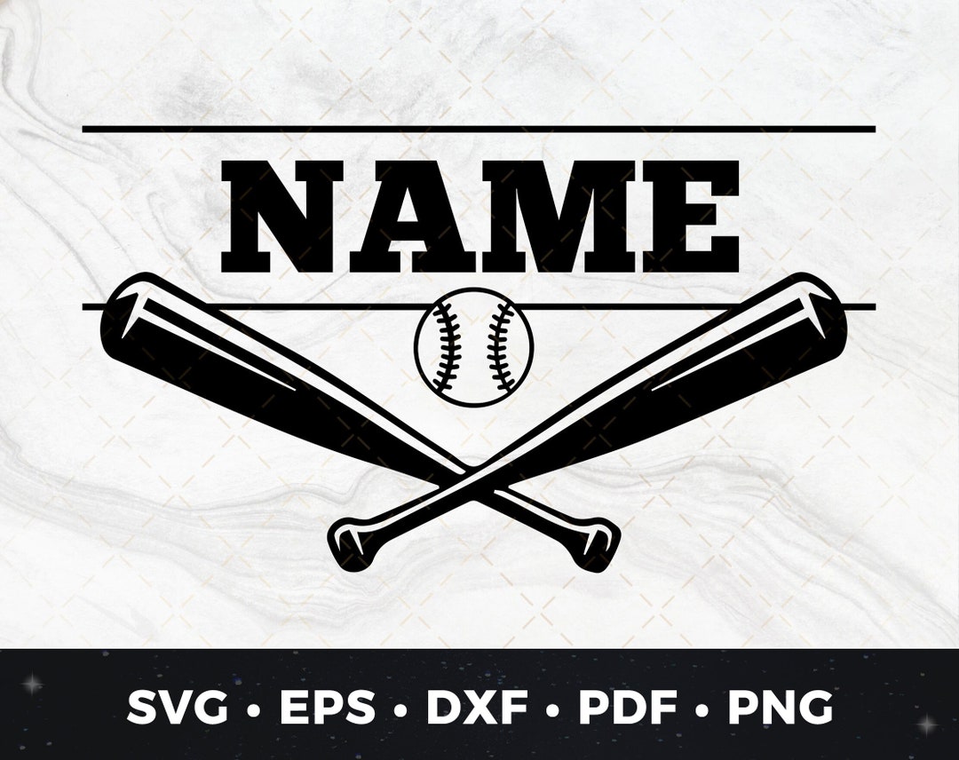 Baseball Name Svg Png Pdf Eps, Baseball Sayings, Baseball Print File ...