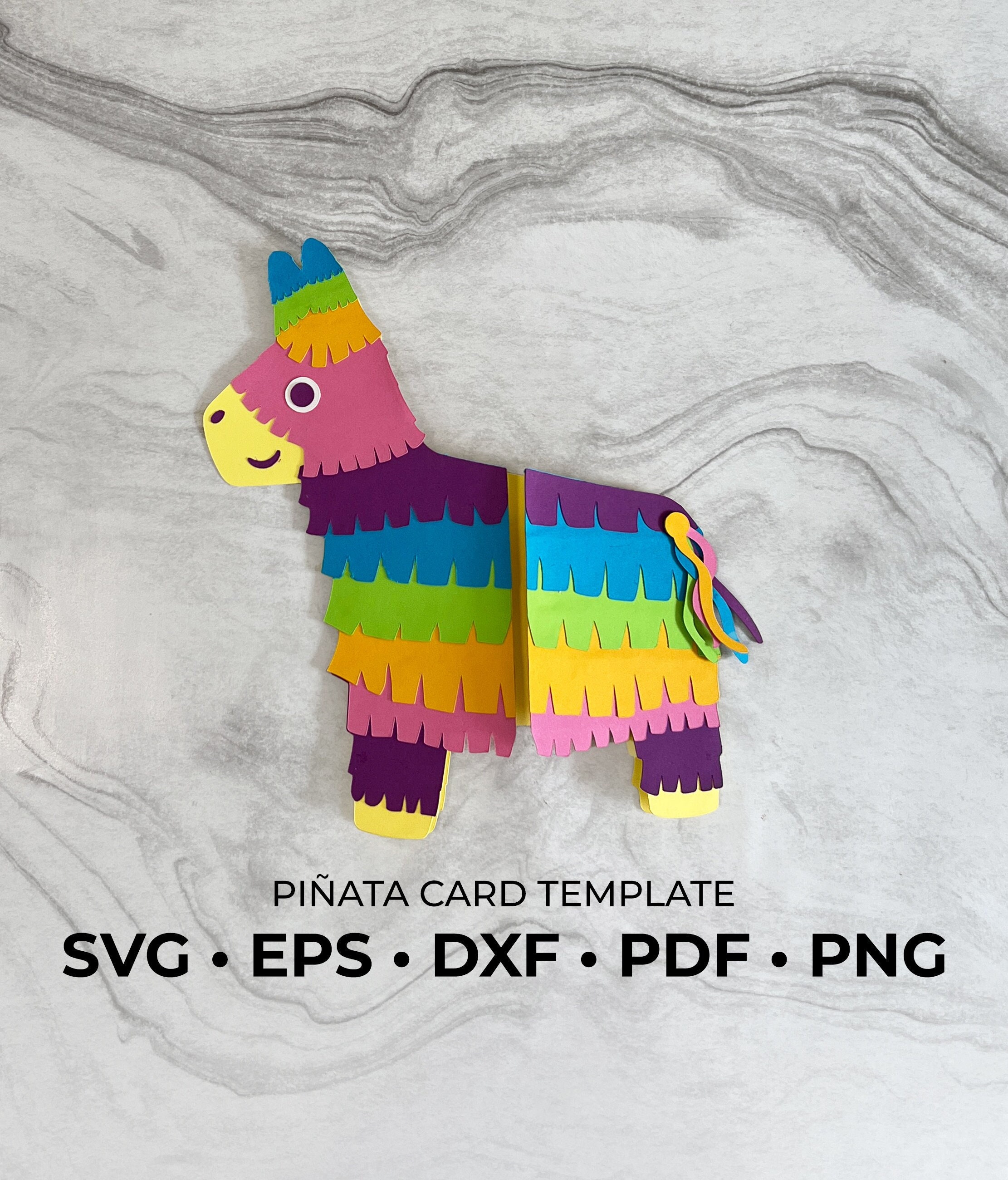 Pinata Card Template Svg Pinata Svg Pinata Birthday Card - Etsy Singapore