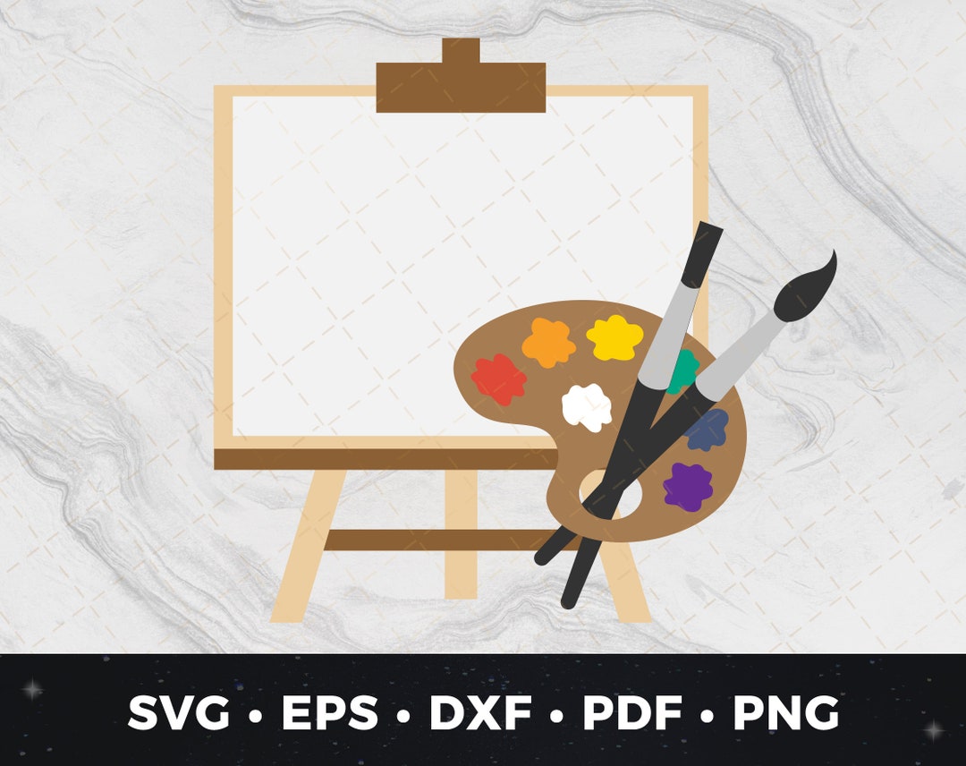 Artist Svg, Art School Svg, Easel Svg, Easel Cut File, Easel Clipart ...
