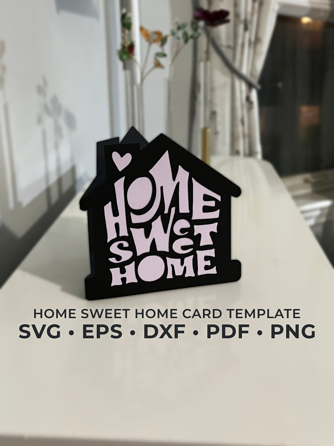 Home Sweet Home Card Template Housewarming SVG Housewarming - Etsy