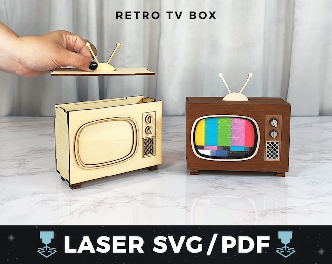 Retro TV Box: DIY Printable PDF - Etsy Canada