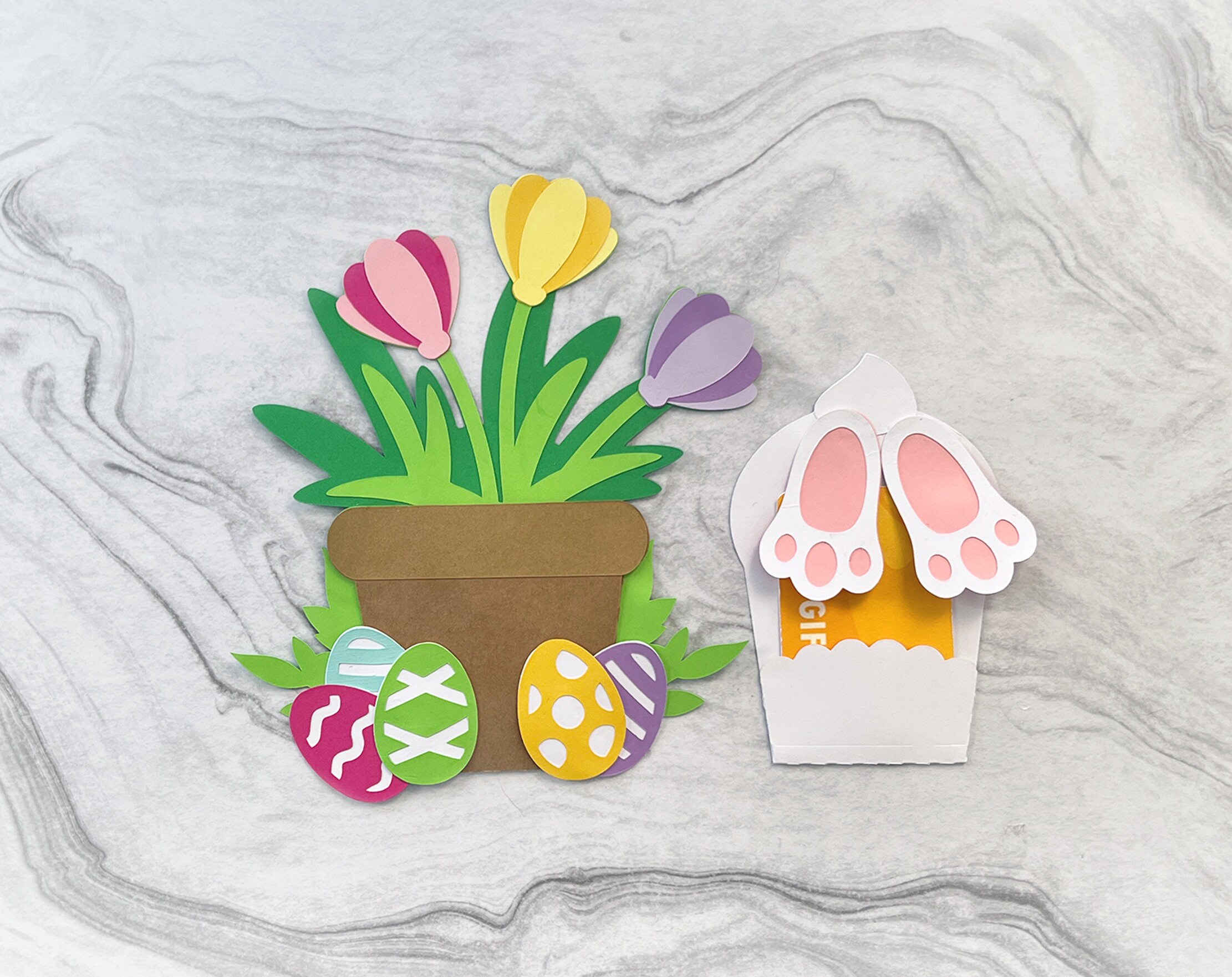 Cute Easter Gift Card Holder Bunny SVG | Easter Gift Card Holder Cut ...