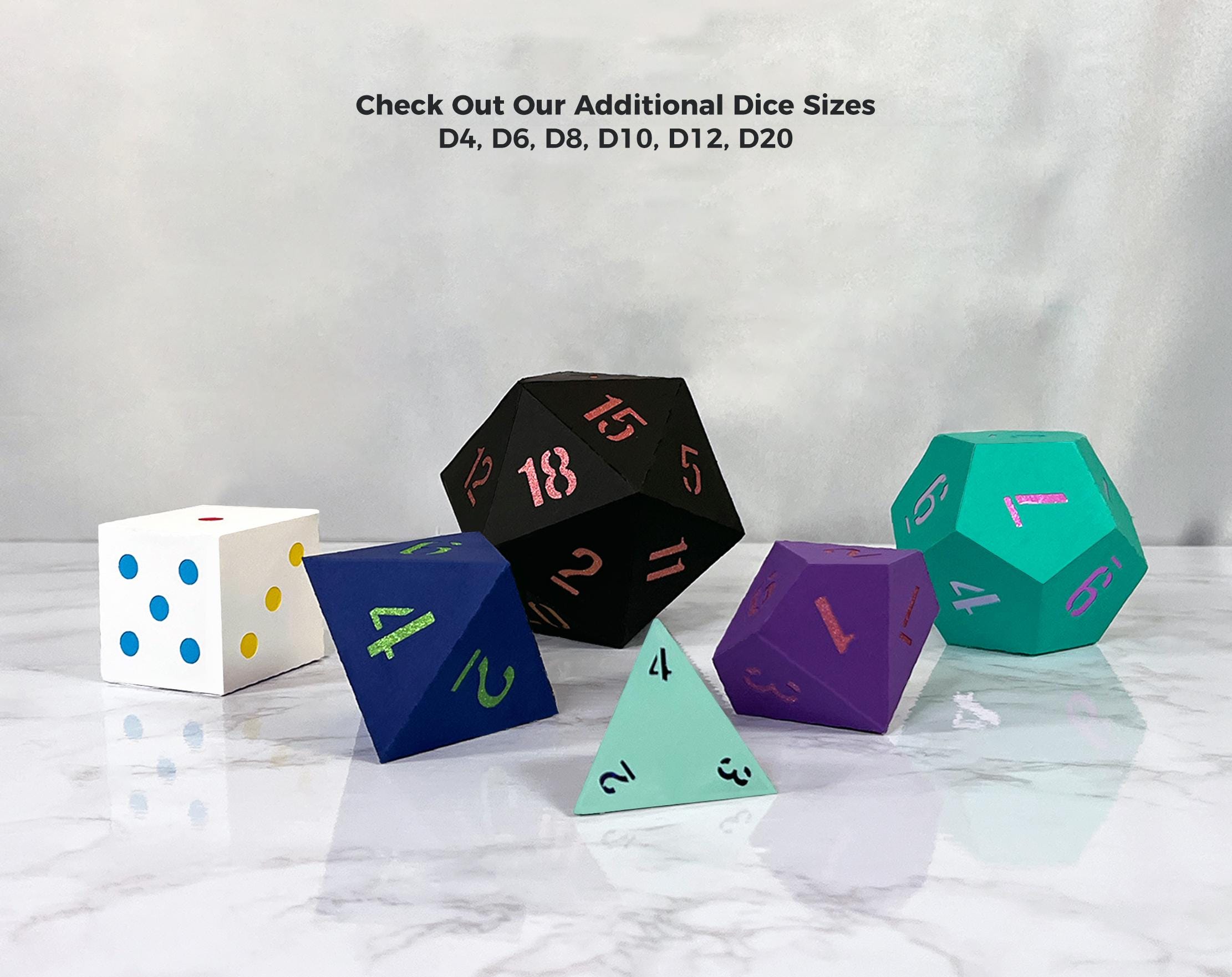3D D6 Dice SVG, Paper Dice Box Template, DIY Cube Dice Craft, Game ...