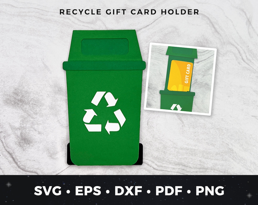 Recycling Gift Card Holder, Trash Collector Card, Sanitation Worker ...