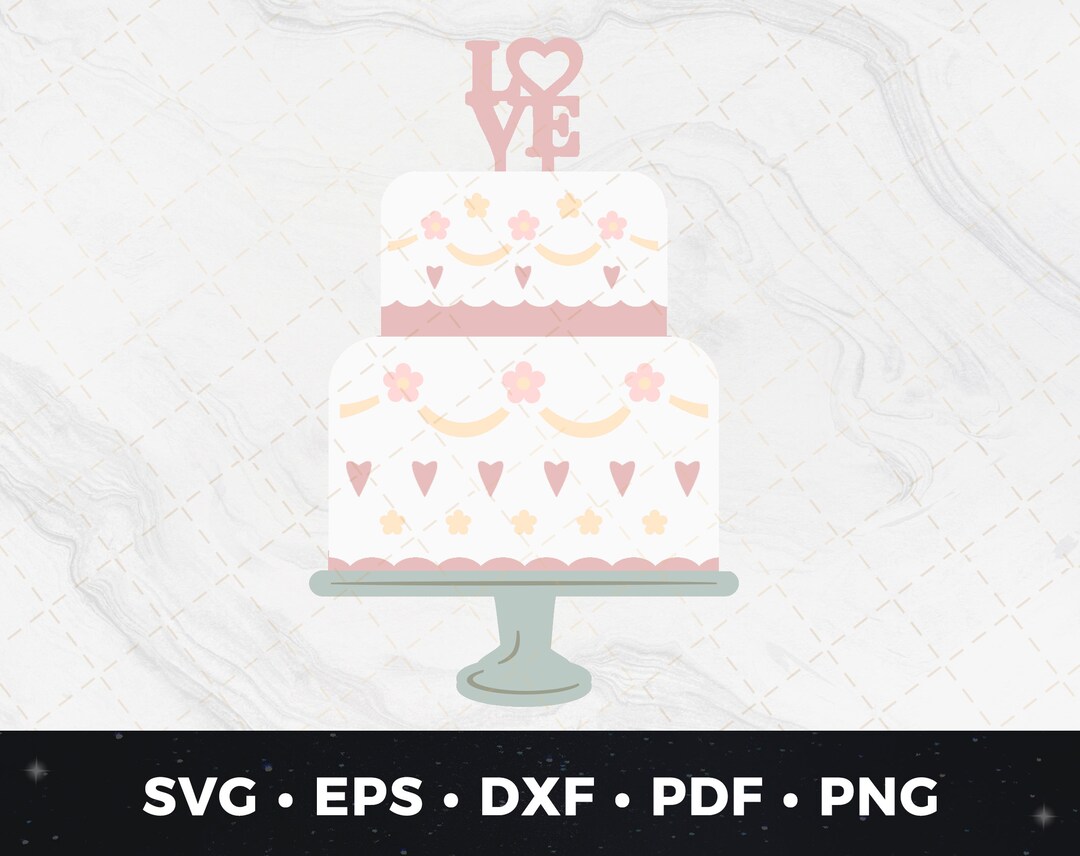 Wedding Cake Svg, Wedding Svg, Wedding Cake Png, Wedding Cake Cut File ...