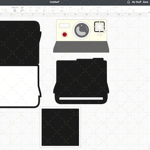 Instant Camera Birthday Card, DIY Camera Card Svg, Polaroid Card Svg ...