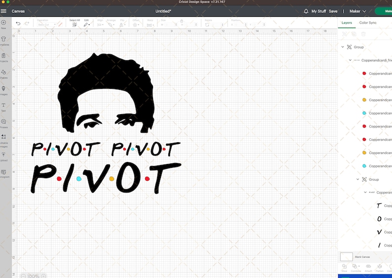 Pivot Svg Friends Couch Svg Ross Geller Svg Pivot Vector - Etsy