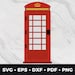 Red Telephone Booth Svg, K6 Cut File, London Phone Booth Svg, England ...