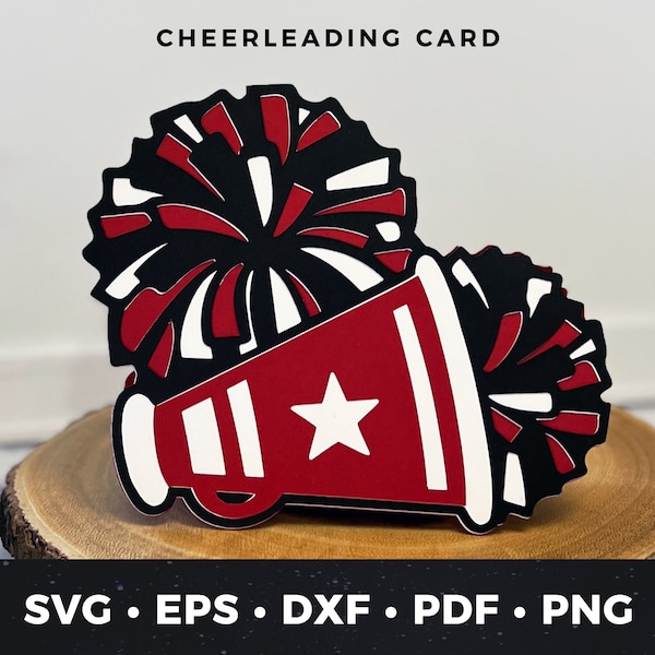 Cheerleader Card - Etsy
