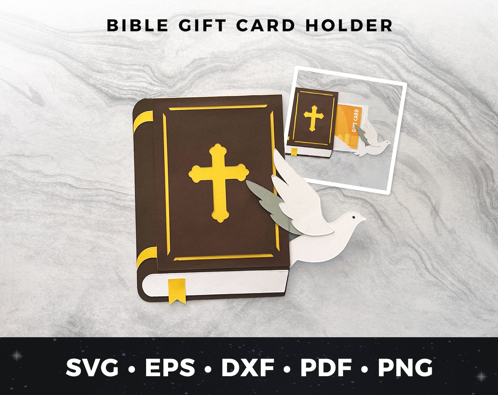 Bible Gift Card Holder, Bible Svg, Confirmation Card Svg, Bible Cut ...