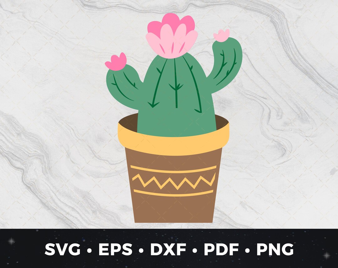Cactus Svg Cactus Cut File Cute Cactus Vector Cactus Png - Etsy