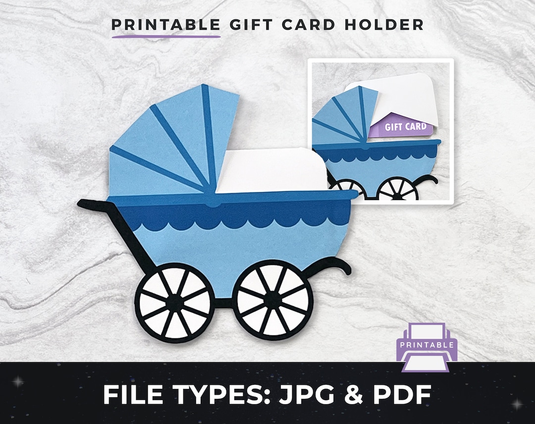 Printable Baby Shower Gift Card Holder Pdf, New Baby Gift Card Jpg ...