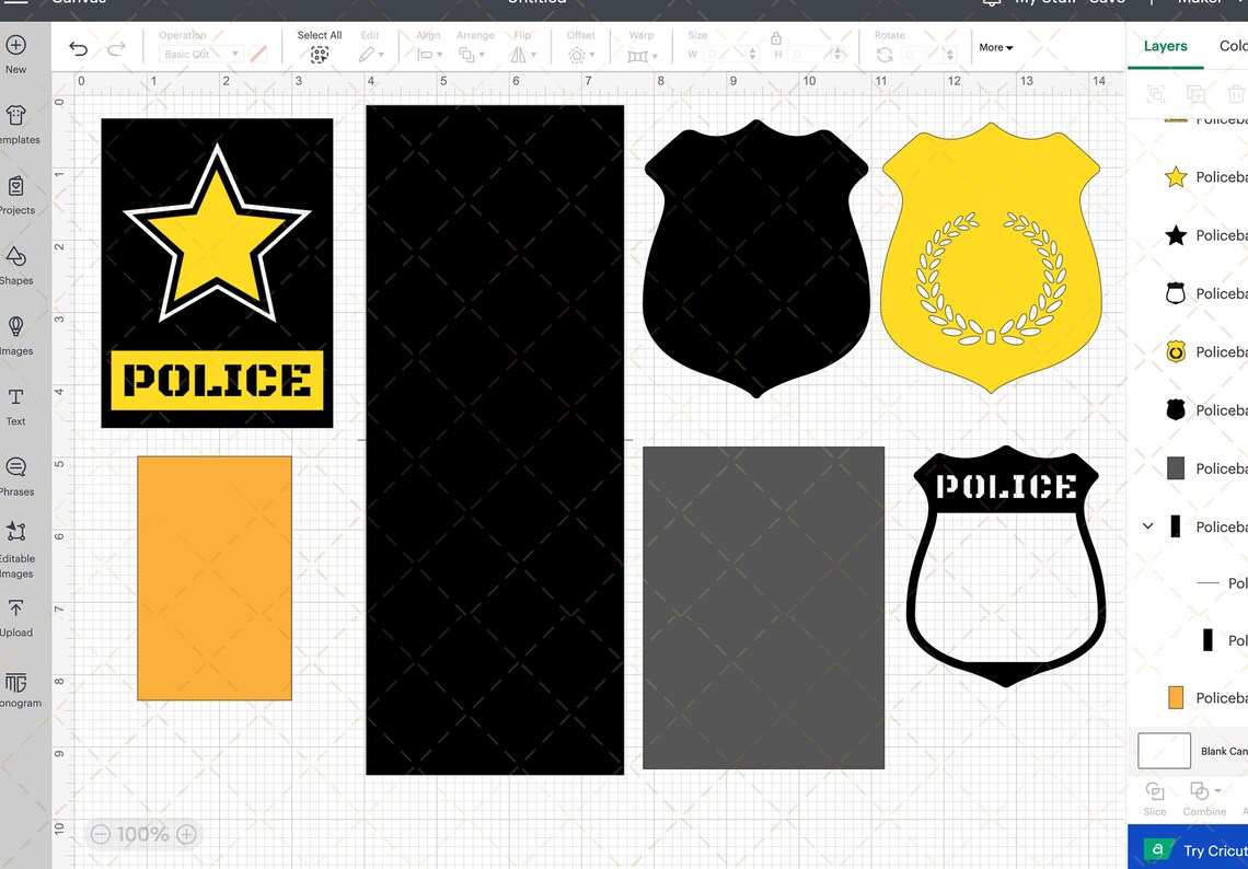 Police Badge Gift Card Holder Svg, Police Gift Card Holder, Cop Badge ...