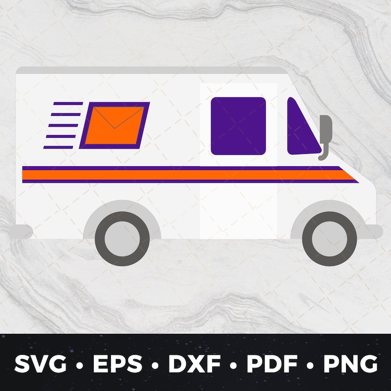 Mail Truck Svg - Etsy
