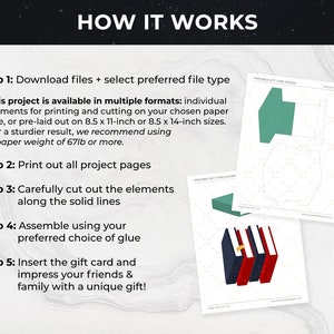 Printable Books Gift Card Holder Pdf, DIY Book Lover Gift Card Jpg | DIY Print at Home Gift Card ...